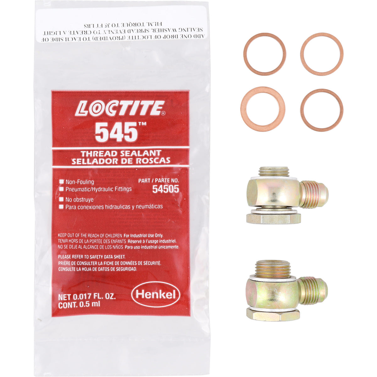 Banjo Fitting Kit - 16mm x 6AN - 18mm x 6AN - with Loctite - 621710 ...
